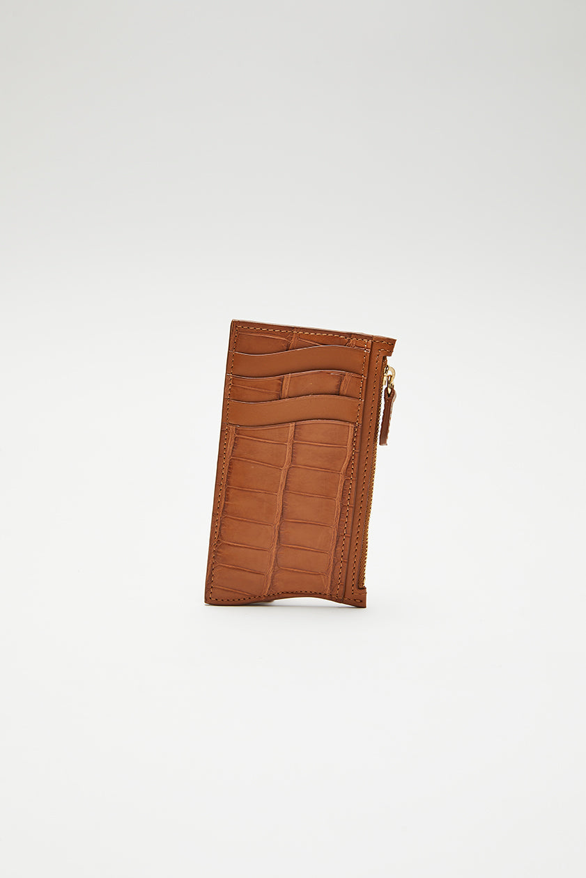 Portacarte zip wave cuoio – Biagini 1968