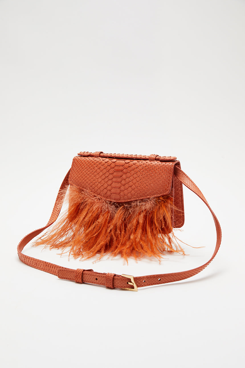 Divina clutch plumage mattone – Biagini 1968